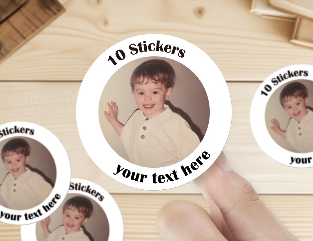 Custom Stickers for Birthday, Graduation, Wedding, Personalized Printed ...