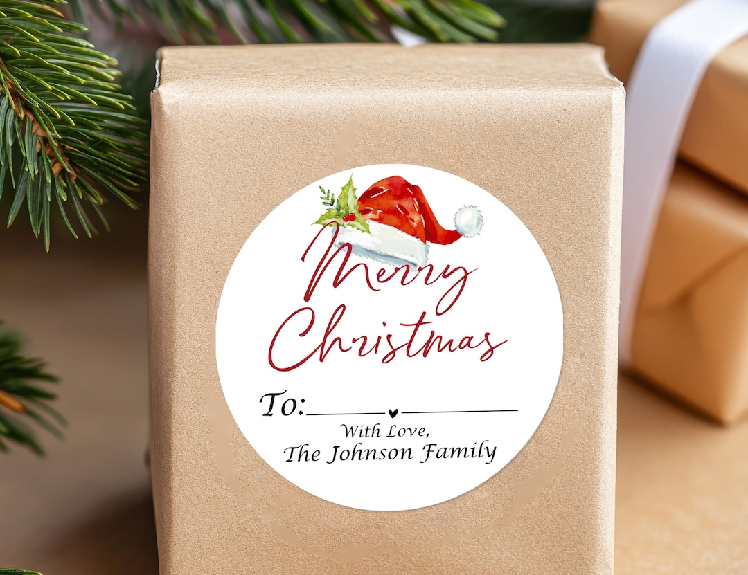 Personalized Christmas Gift Labels/christmas Stickers/to From Christmas ...