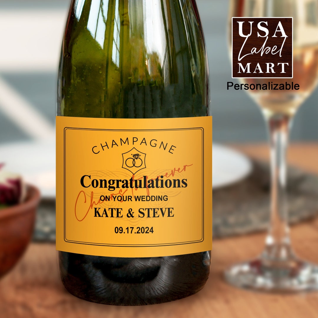 Custom Champagne Bottle Label Personalized Champagne Bottle Labels for ...