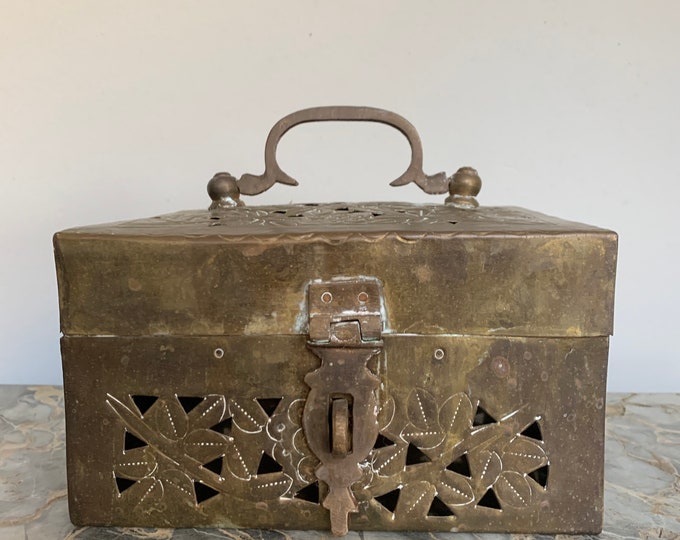 Large Brass Cricket Box, Made in India - Etsy