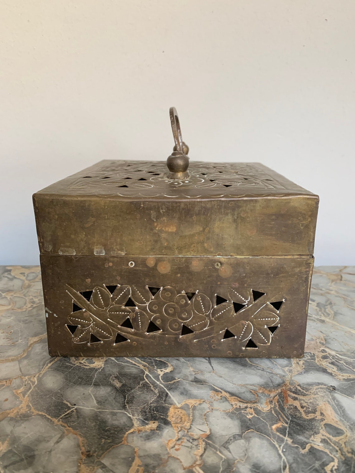 Large Brass Cricket Box Made in India - Etsy