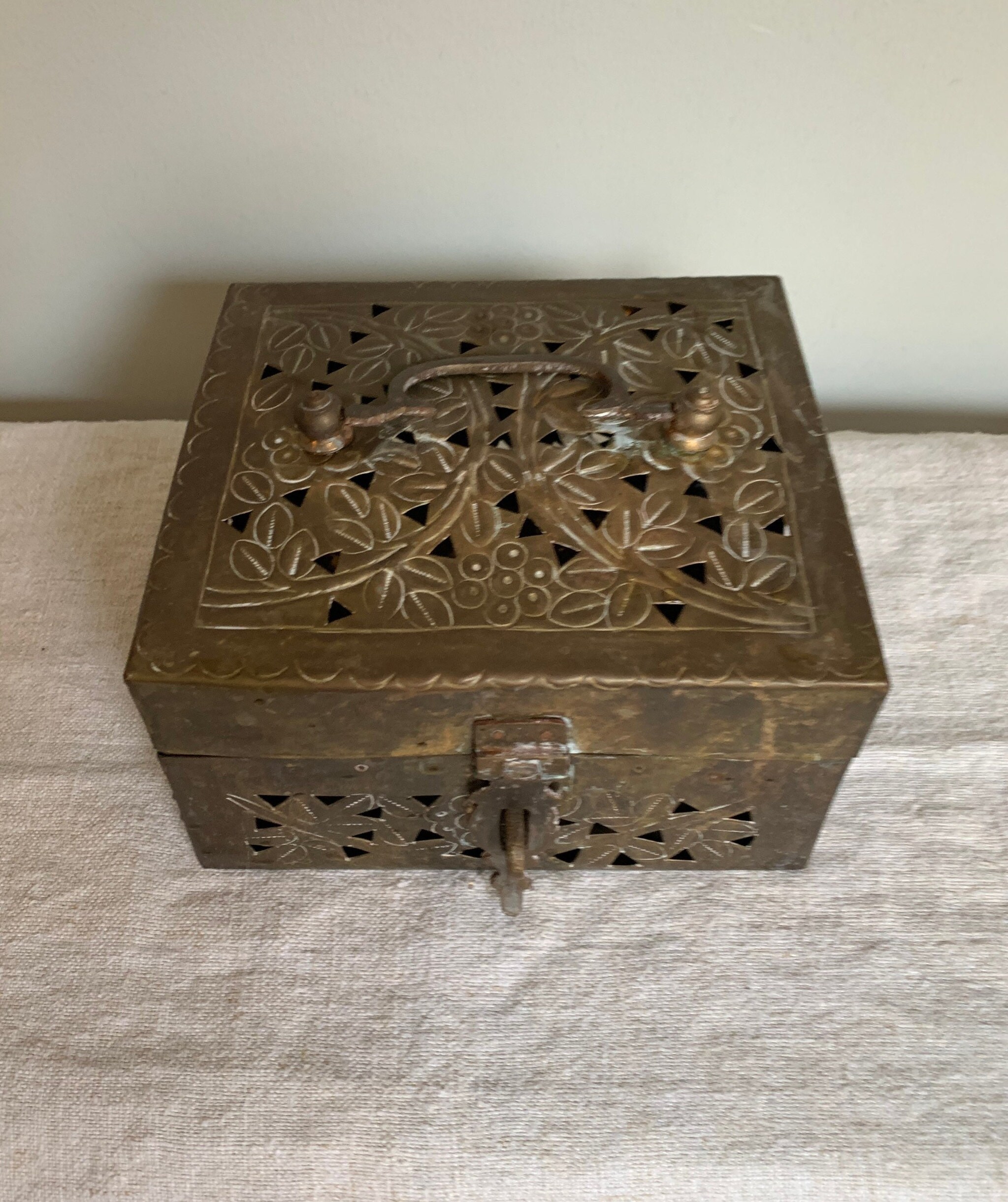 Large Brass Cricket Box Made in India - Etsy