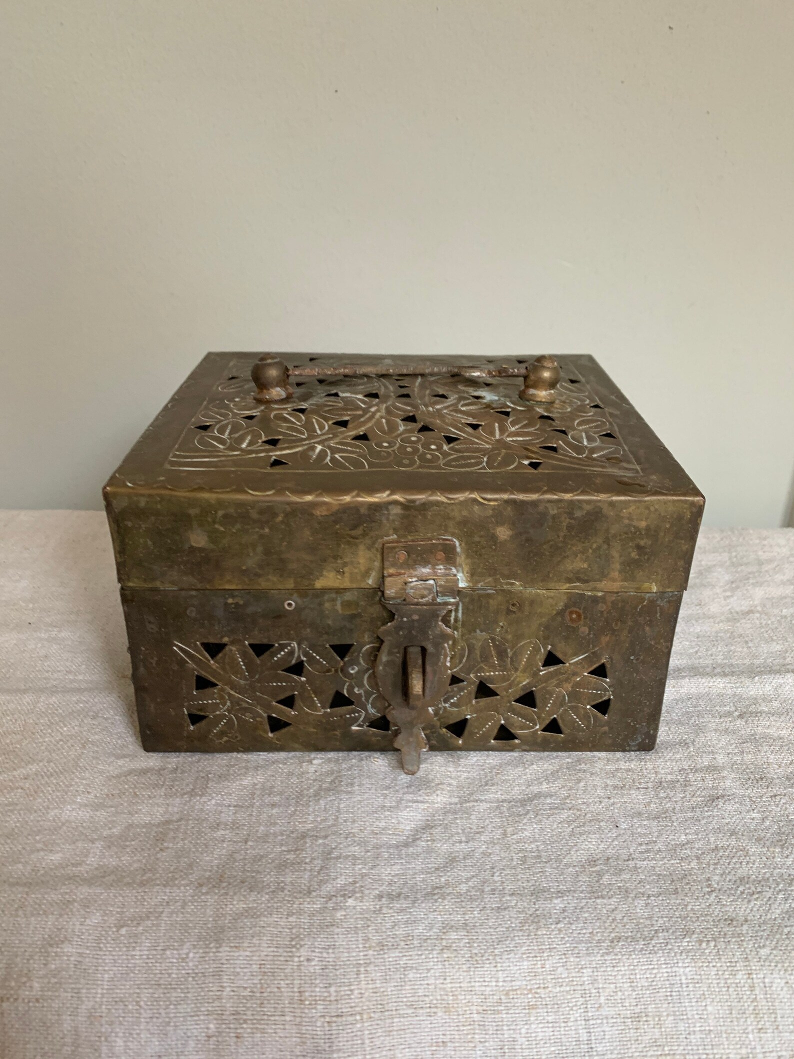 Large Brass Cricket Box Made in India - Etsy