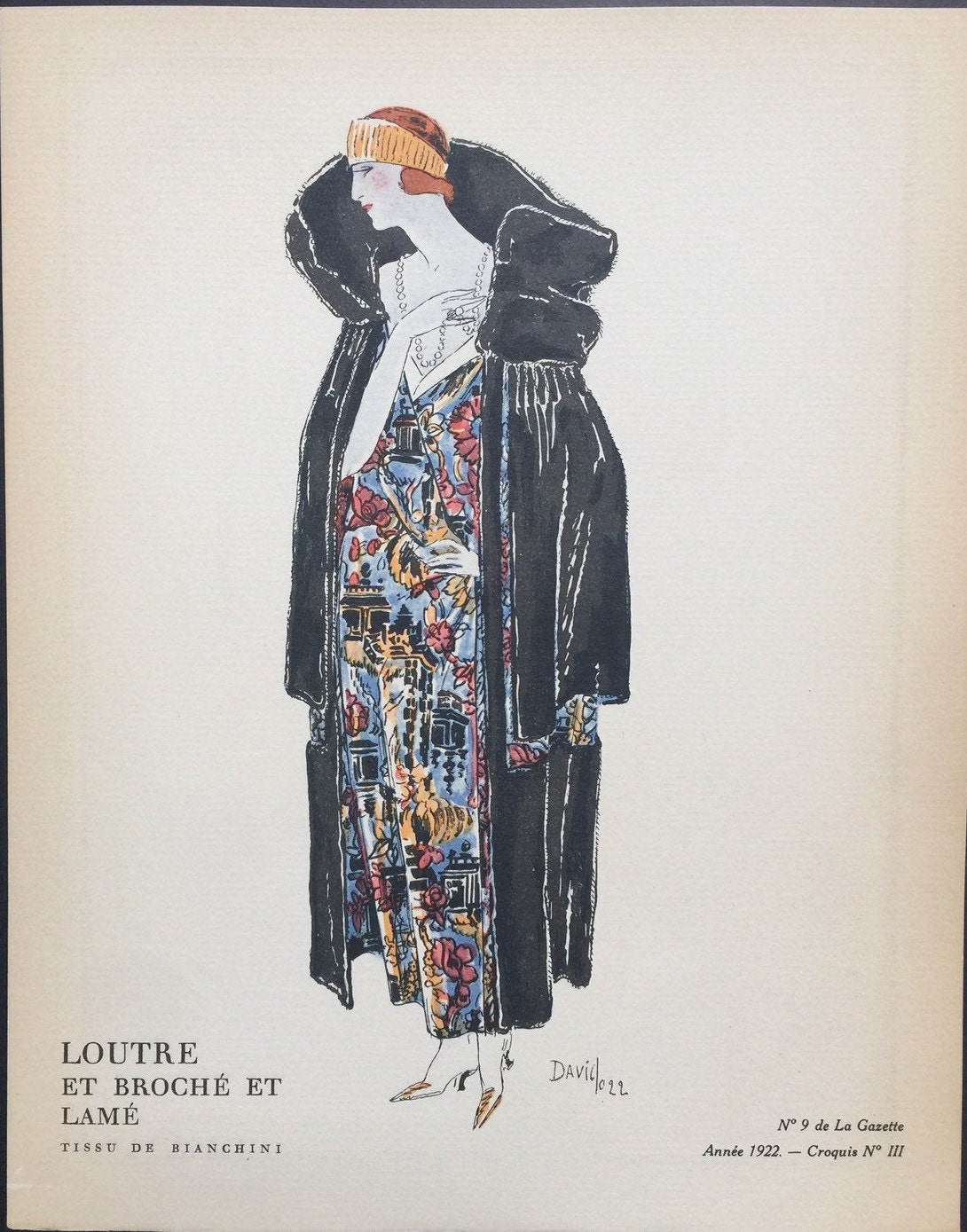 Original Fasion Plate From Gazette Du Bon Ton - Etsy