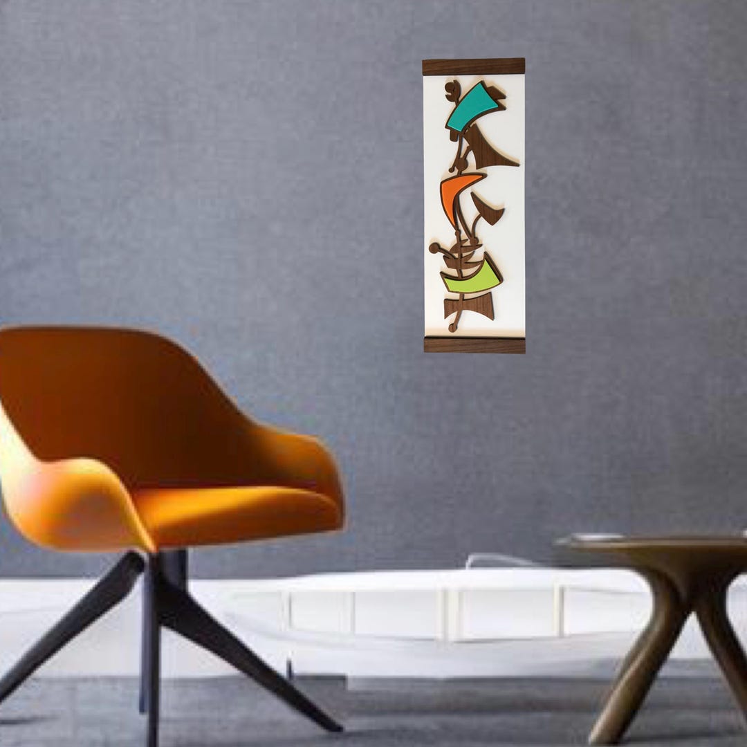 MCM Abstract Shapes Wall Art, Mid-century Modern, MCM, Mcm Decor, Mcm ...