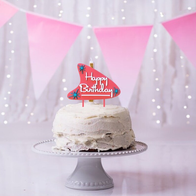 MCM Cake Topper Mid-century Modern MCM Mid Century Decor - Etsy