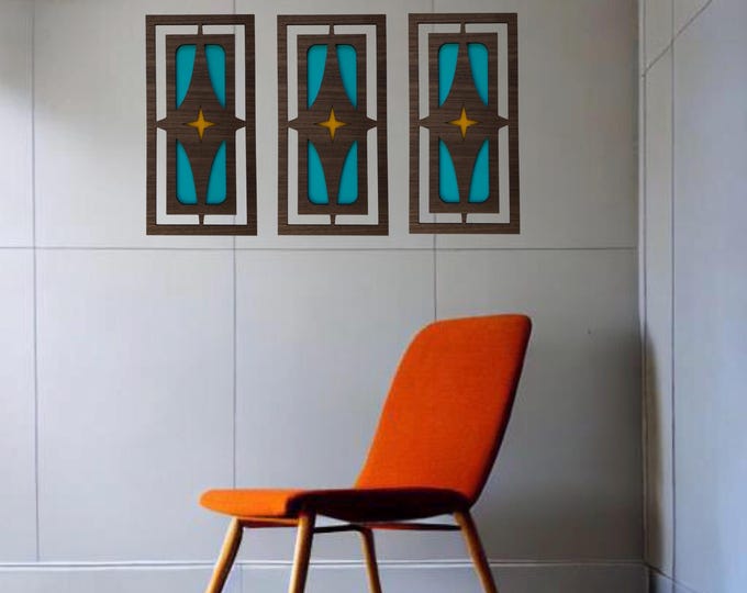 MCM Framed Diamonds Set - Etsy
