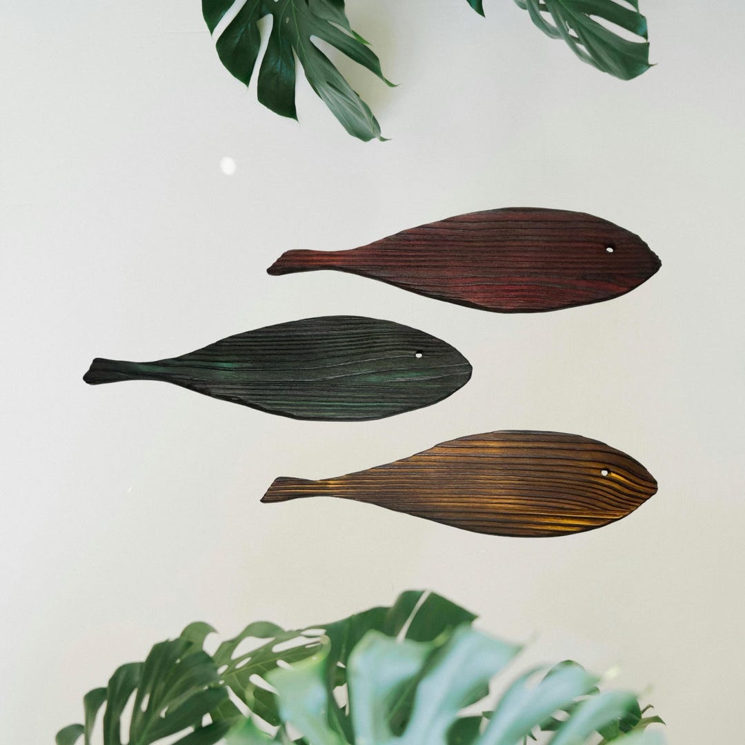 MCM Tiki Inspired Fish Set, Mid-century Modern, Mcm Decor, Tiki, Tiki ...
