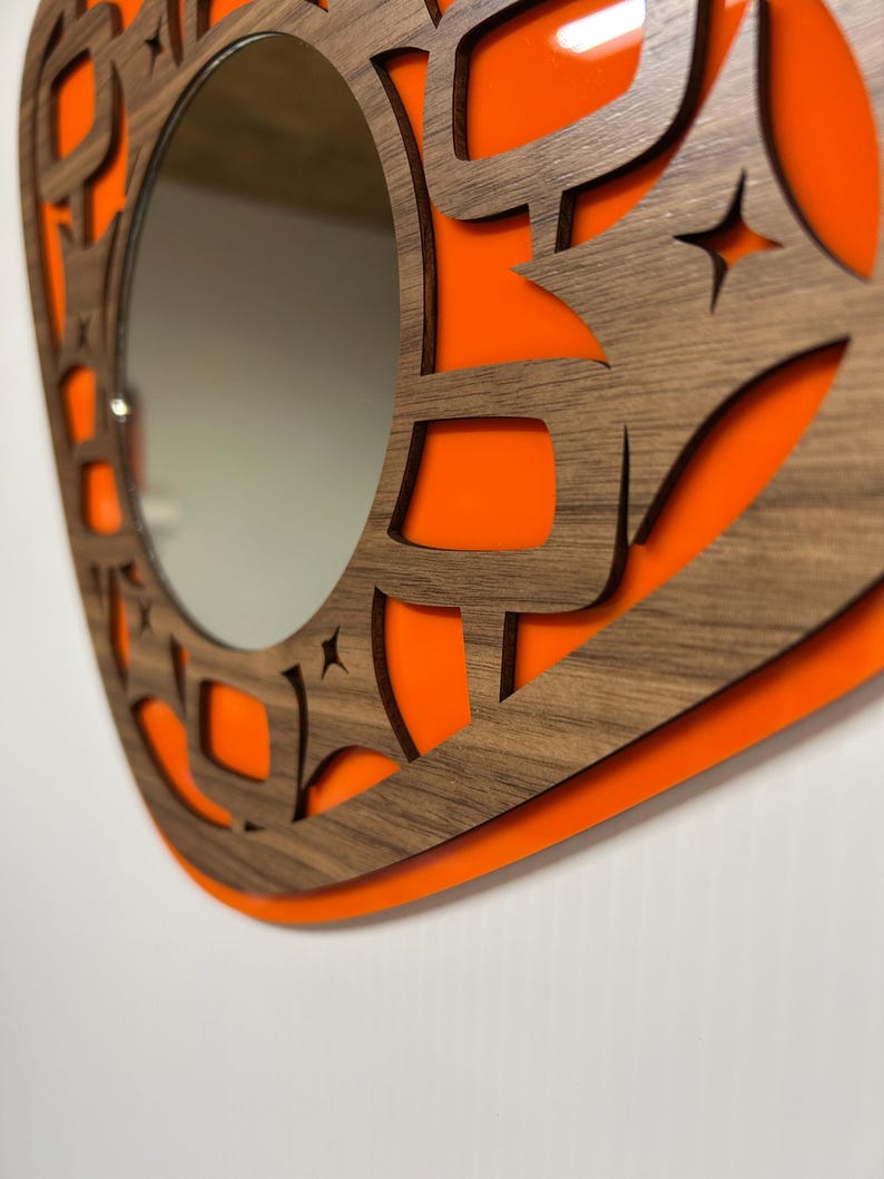 Mid-century Modern Mirror, Mid Century Modern, Mcm, Mcm Wall Art, Mcm ...