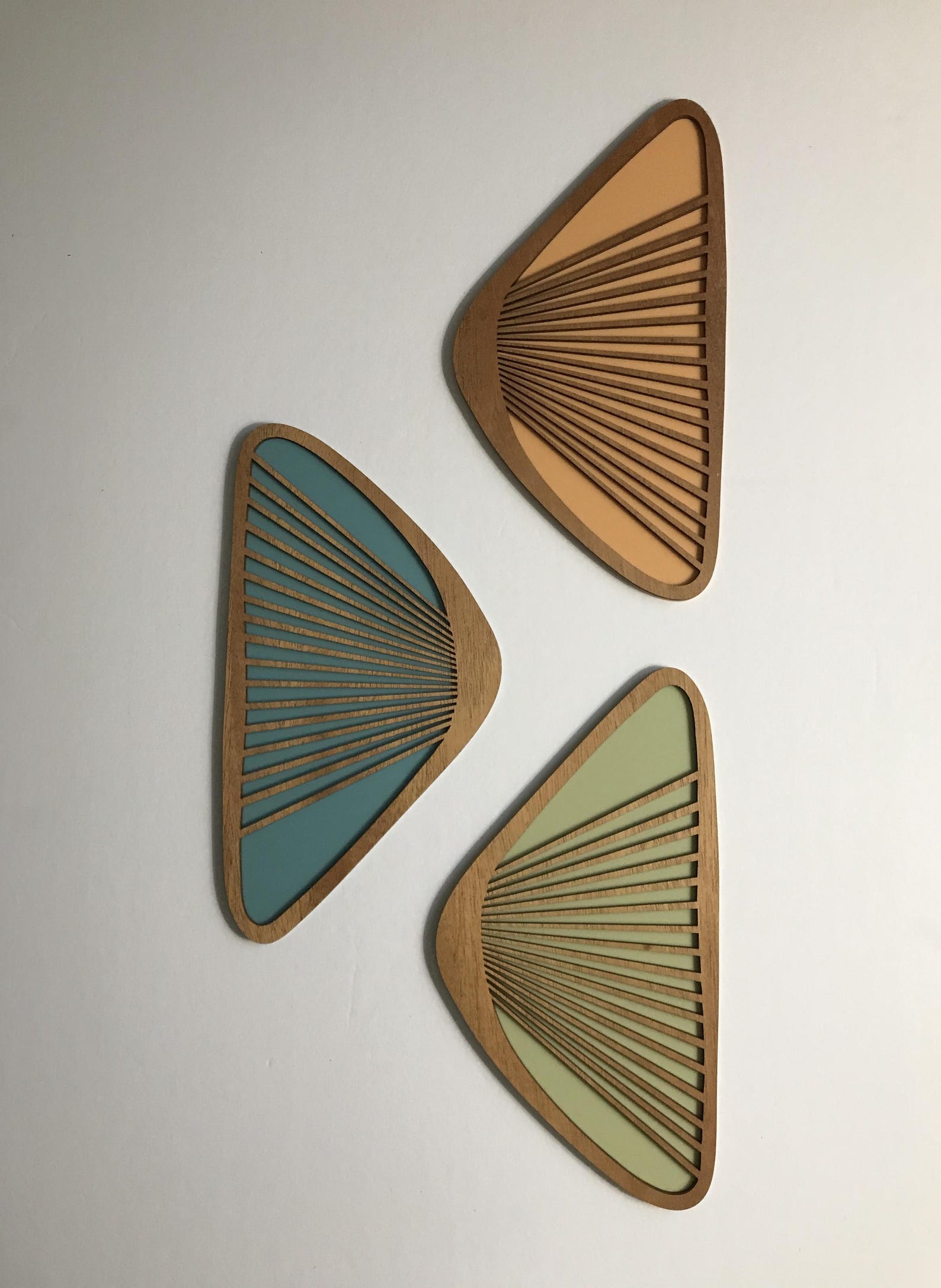 MCM Abstract Shells Wall Art, Mid-century Modern, Mcm Decor, Abstract ...