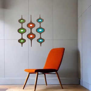 MCM Wall Art Set, Mid-century Modern, Mcm Decor, Mcm Wall Art, Mcm Wood ...