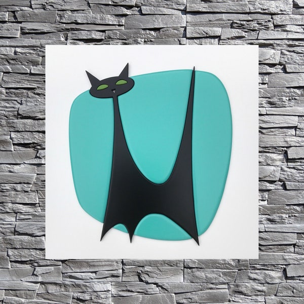 Atomic Cat Art - Etsy