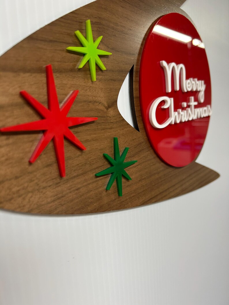 Mid-century Modern Holiday Sign, Mcm Christmas Decor, Holiday Decor ...