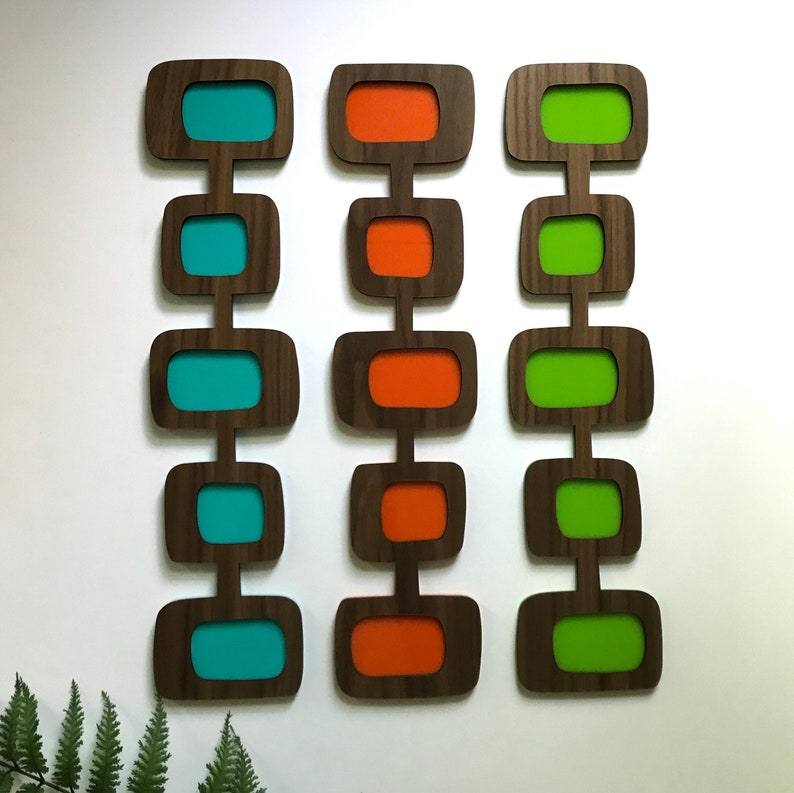 MCM Shapes Wall Art Set, Mid-century Modern, MCM, Mcm Art, Mid-century ...