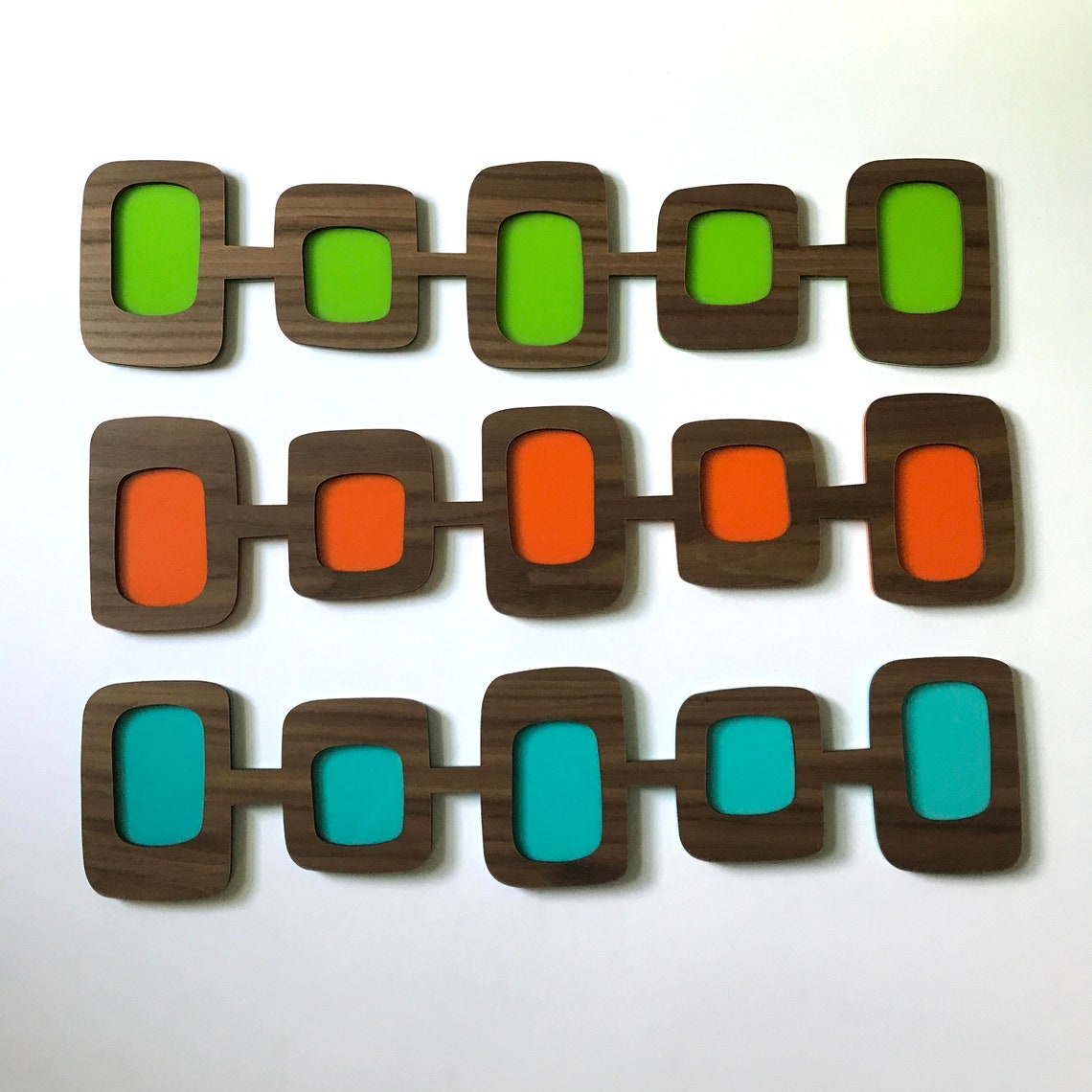 MCM Shapes Wall Art Set Mid-century Modern MCM Mcm Art - Etsy