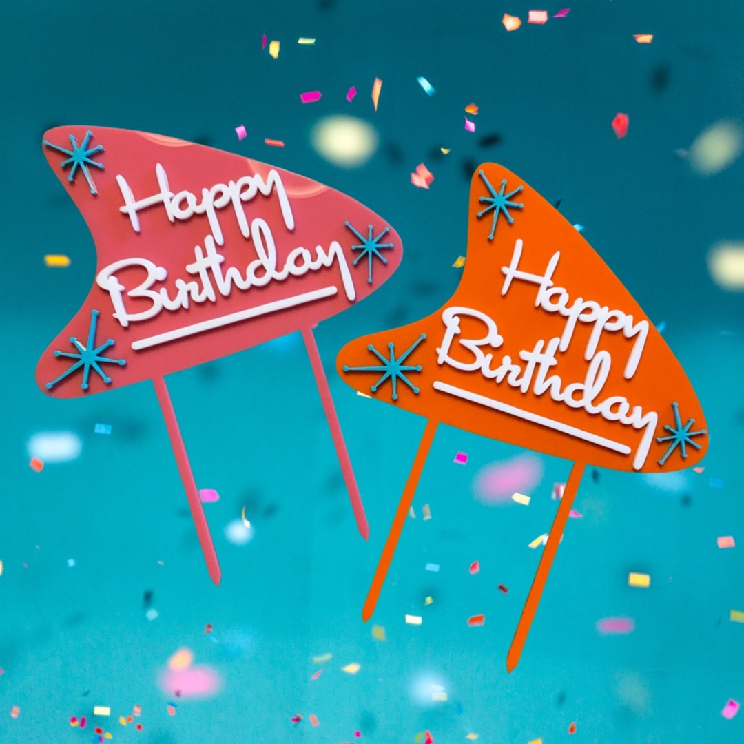 MCM Cake Topper Mid-century Modern MCM Mid Century Decor - Etsy