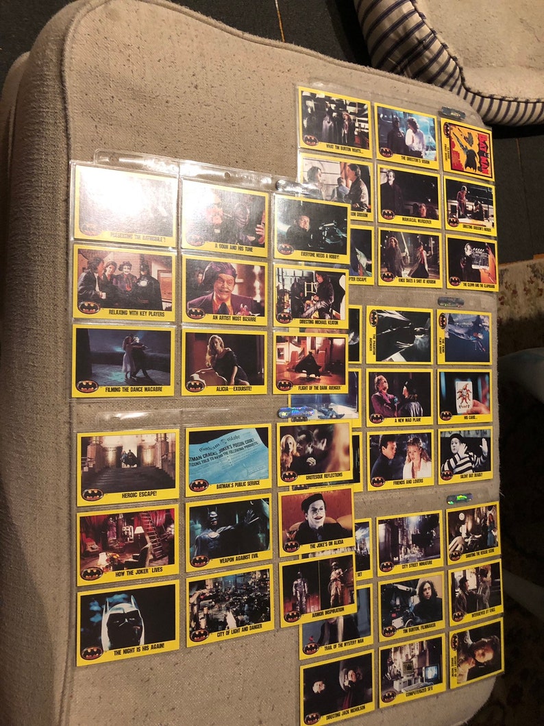 Vintage 1989 Batman Movie Trading Cards | Etsy