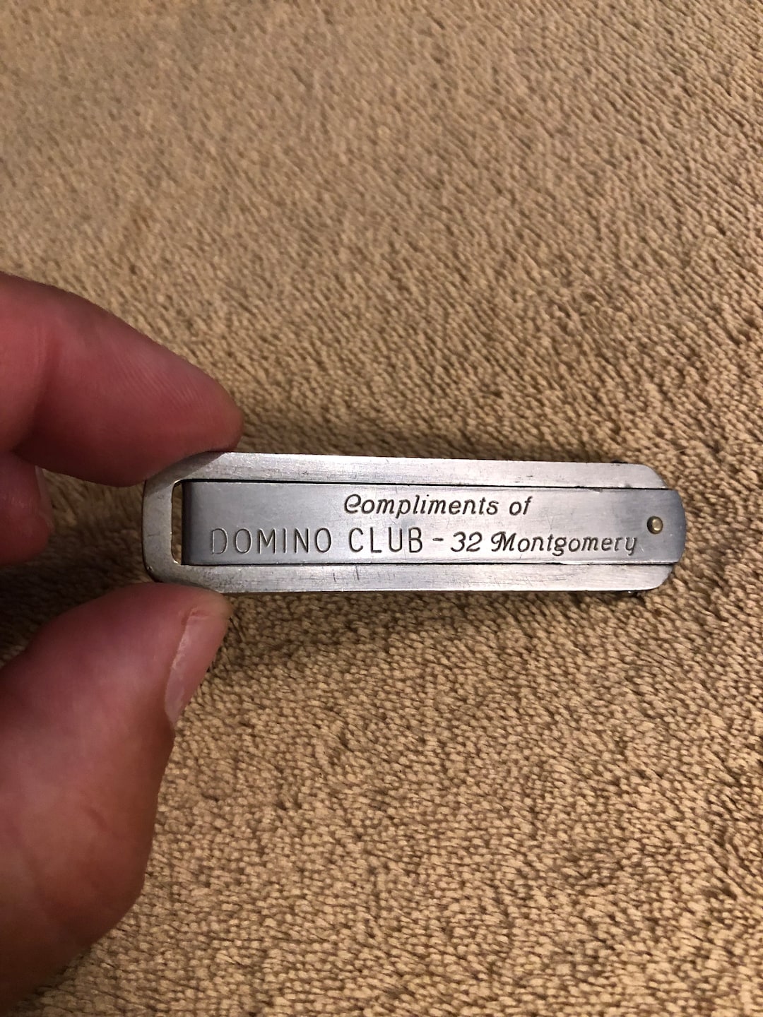 Vintage Domino Club Flip Out Advertising Knife - Etsy
