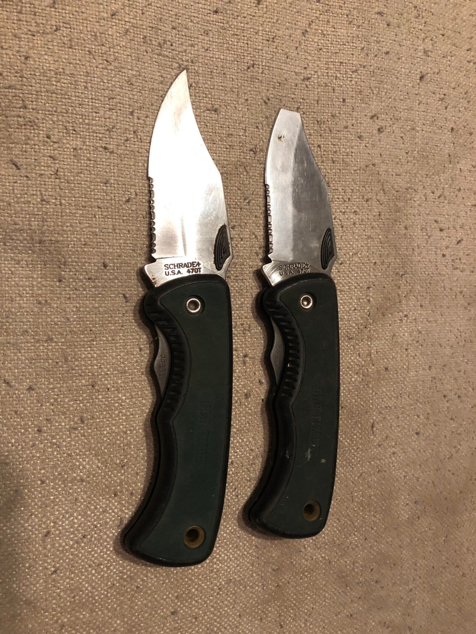 Vintage Pair of Schrade Old Timer Model 47OT Lockback Knives - Etsy