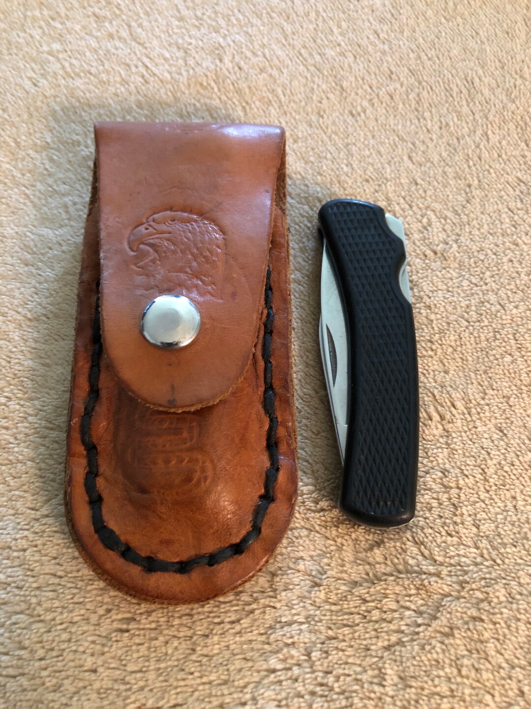 Vintage Camillus Two Blade Boy Scout Knife With Homemade Sheath - Etsy