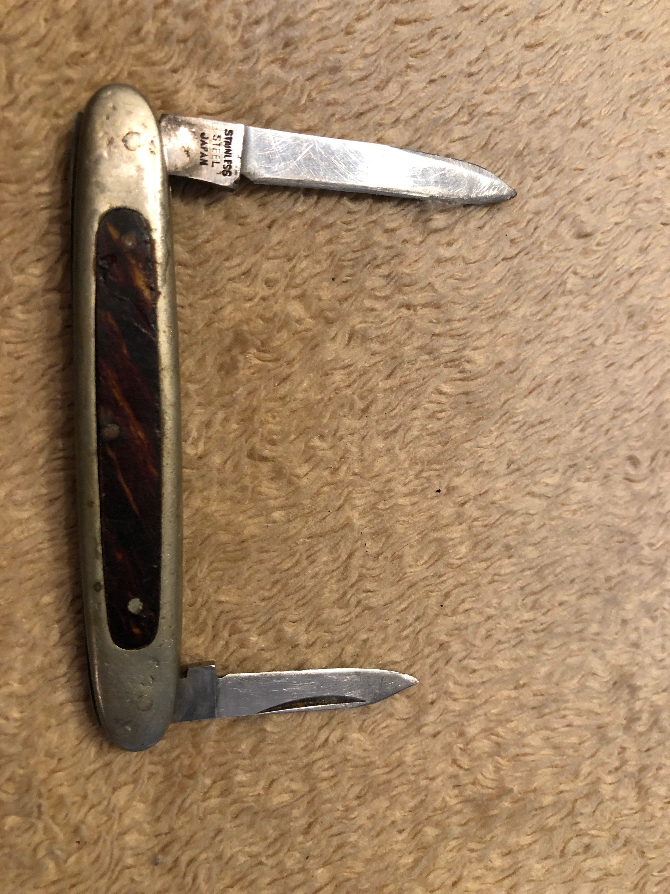 Vintage Romo Japan Two Blade Pocket Knife - Etsy