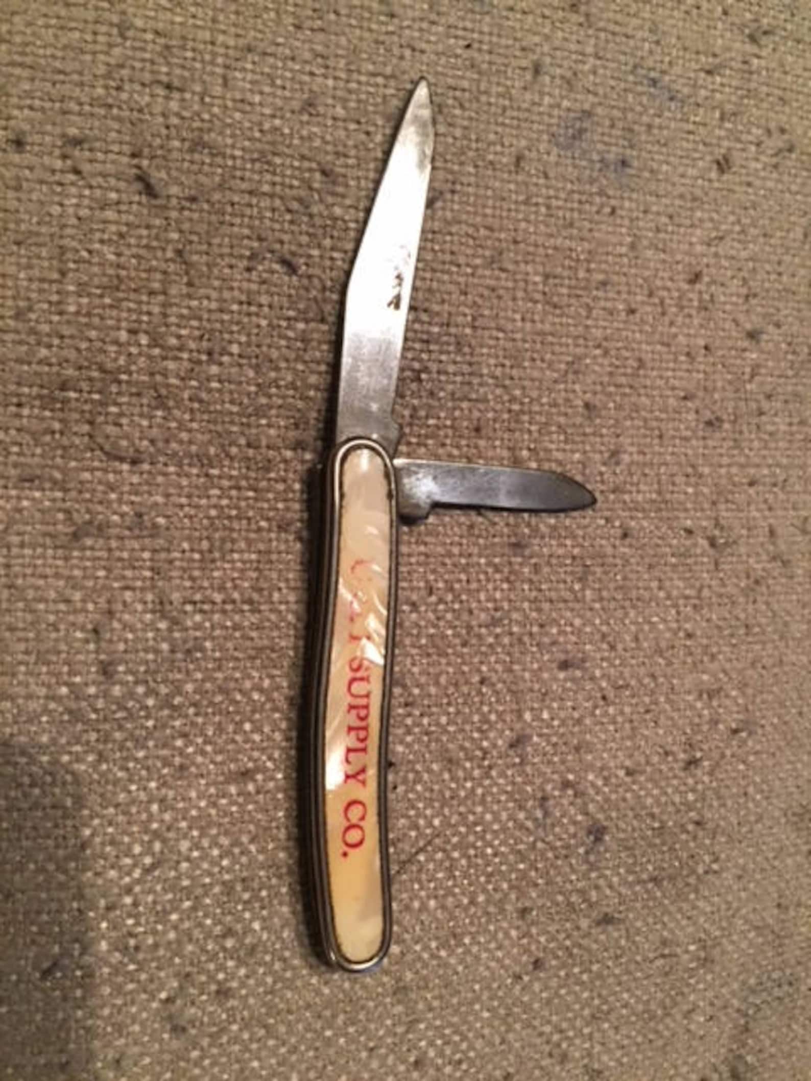 Vintage Colonial Two Blade Advertising Pocket Knife - Etsy