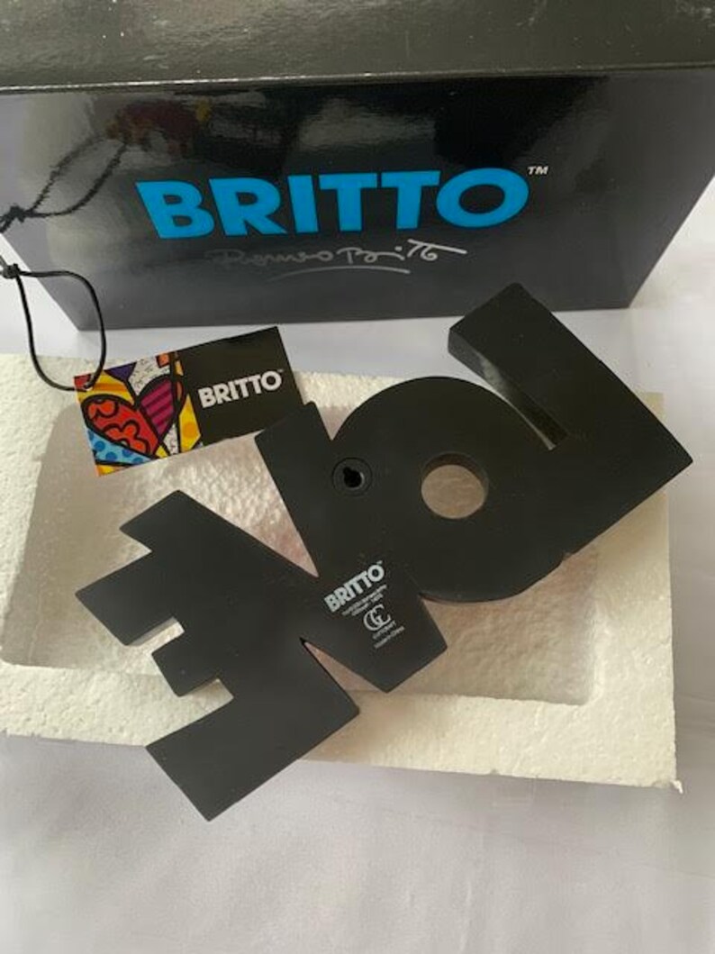 Romero Britto Love Word Figurine NEW - Etsy