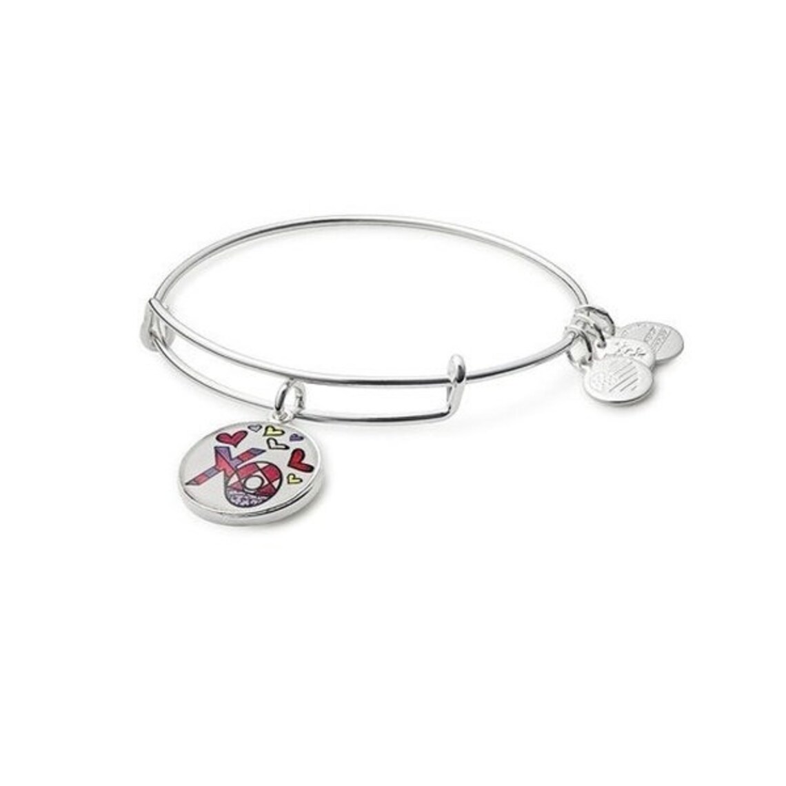 Alex and Ani Romero Britto Art Infusion XO silver Finish - Etsy