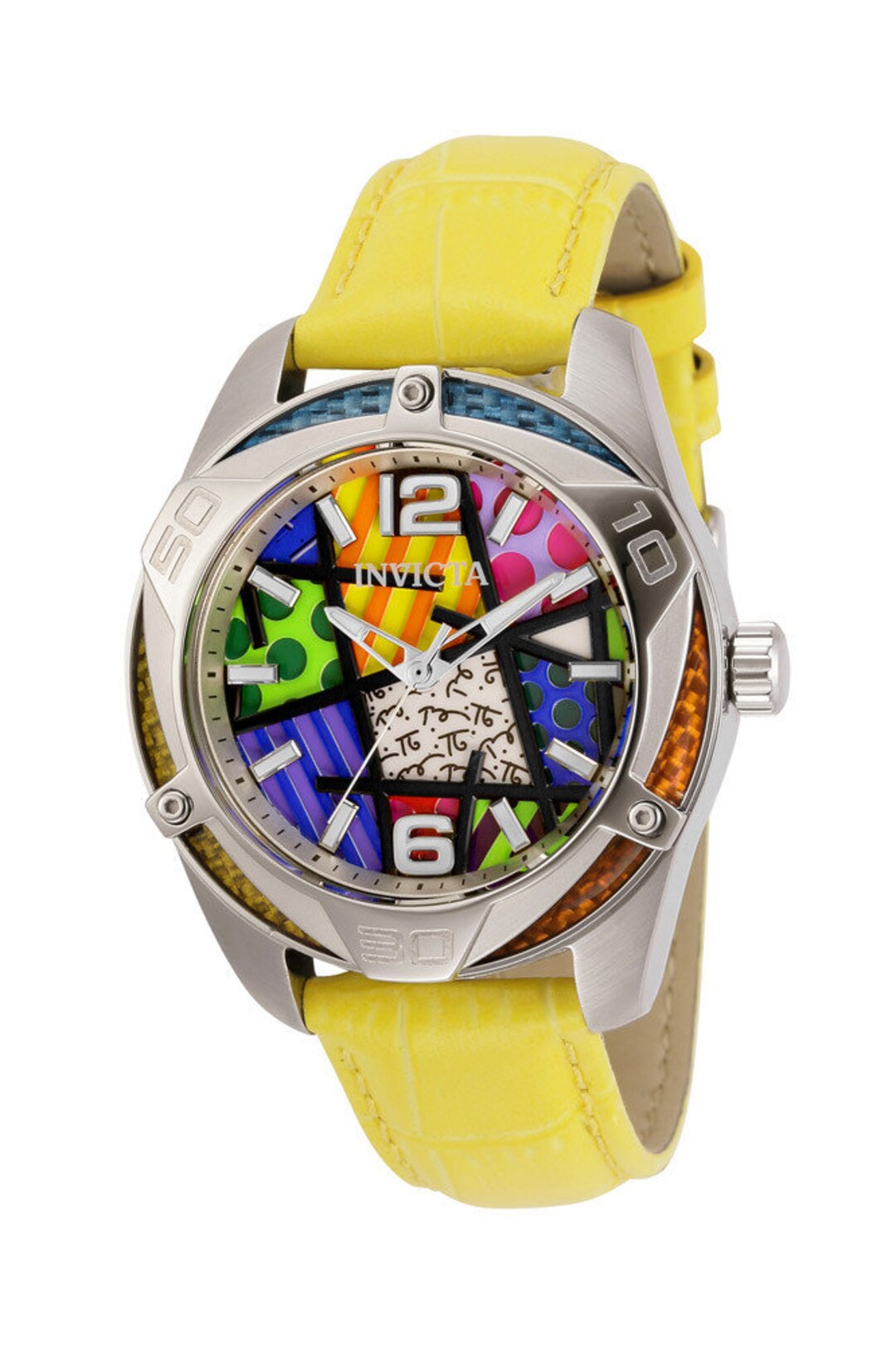 Britto Invicta 43mm Limited Edition Quartz Watch 5 Leather Straps ...
