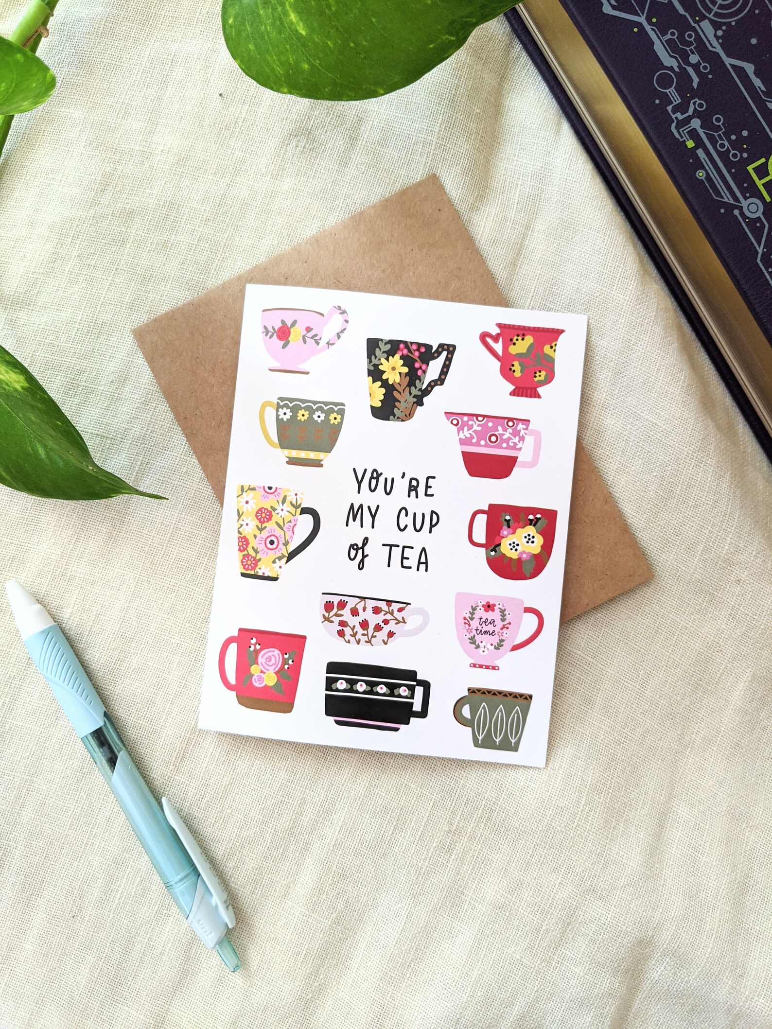 Love Card You're My Cup of Tea - Etsy