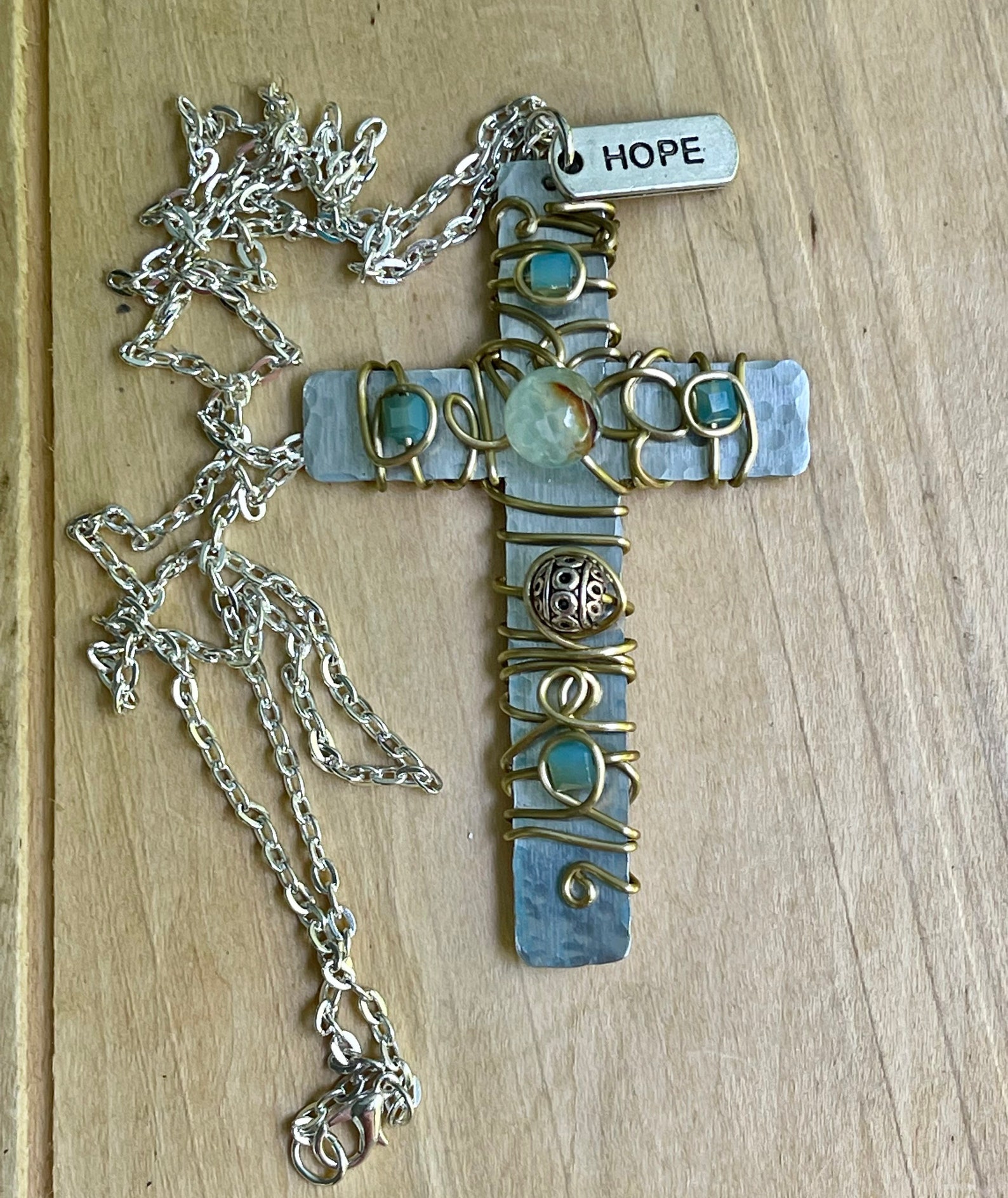 Beaded Cross Necklace/decorative Cross Necklace /christian Gift/unique ...