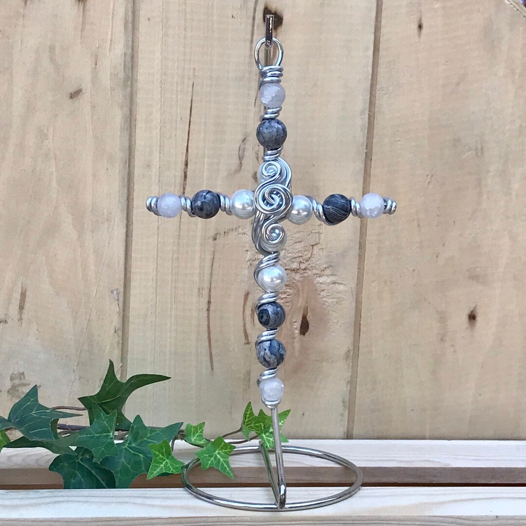Decorative Hanging Cross/desk Top Cross/gray Cross/get Well Gift ...