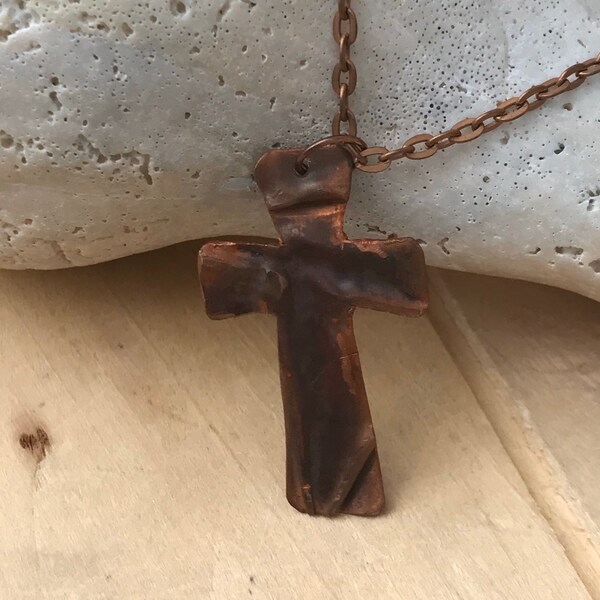 Copper Cross - Etsy