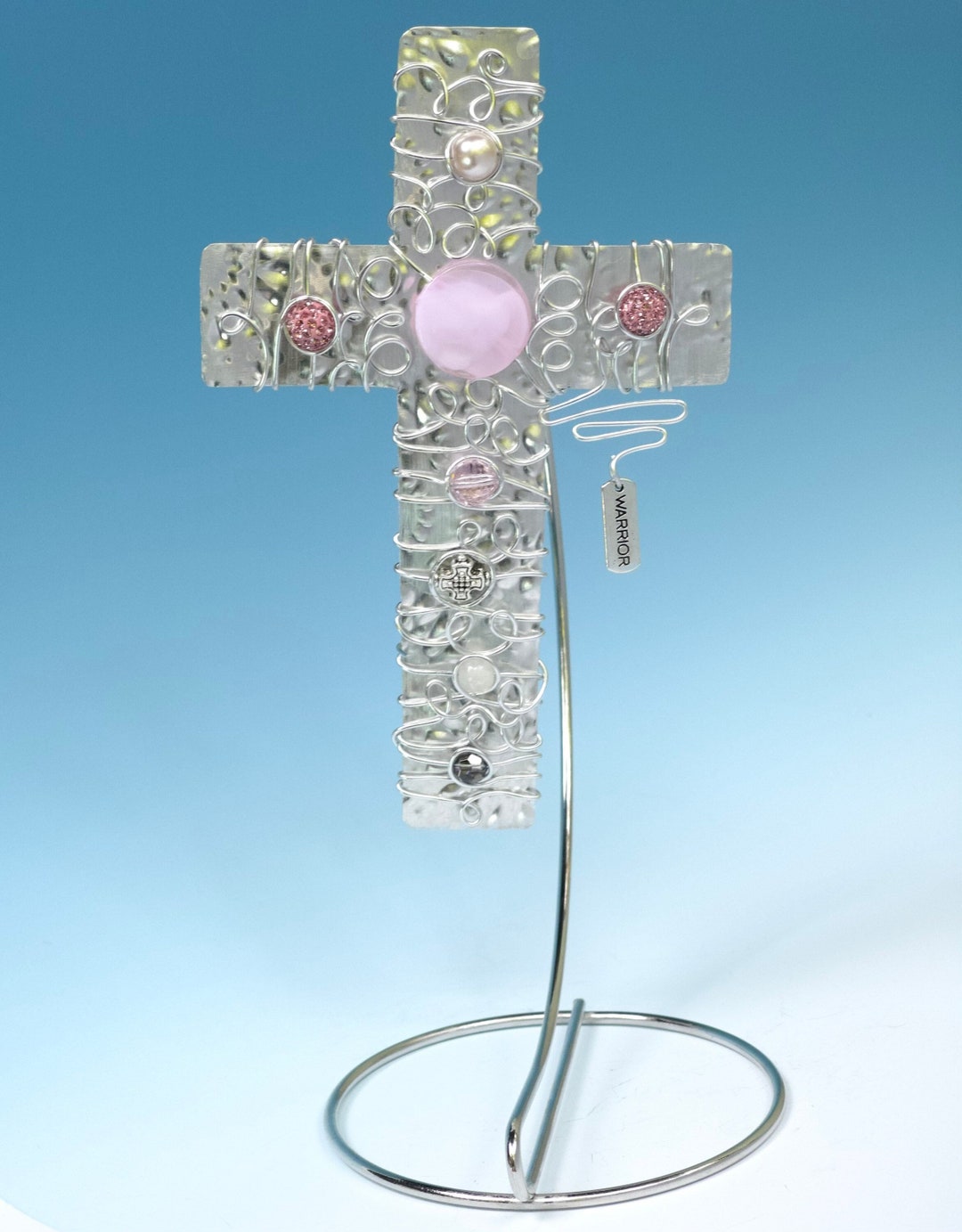 Pink Hanging Cross/baby Gift Cross/baptism Cross/decorative Cross ...