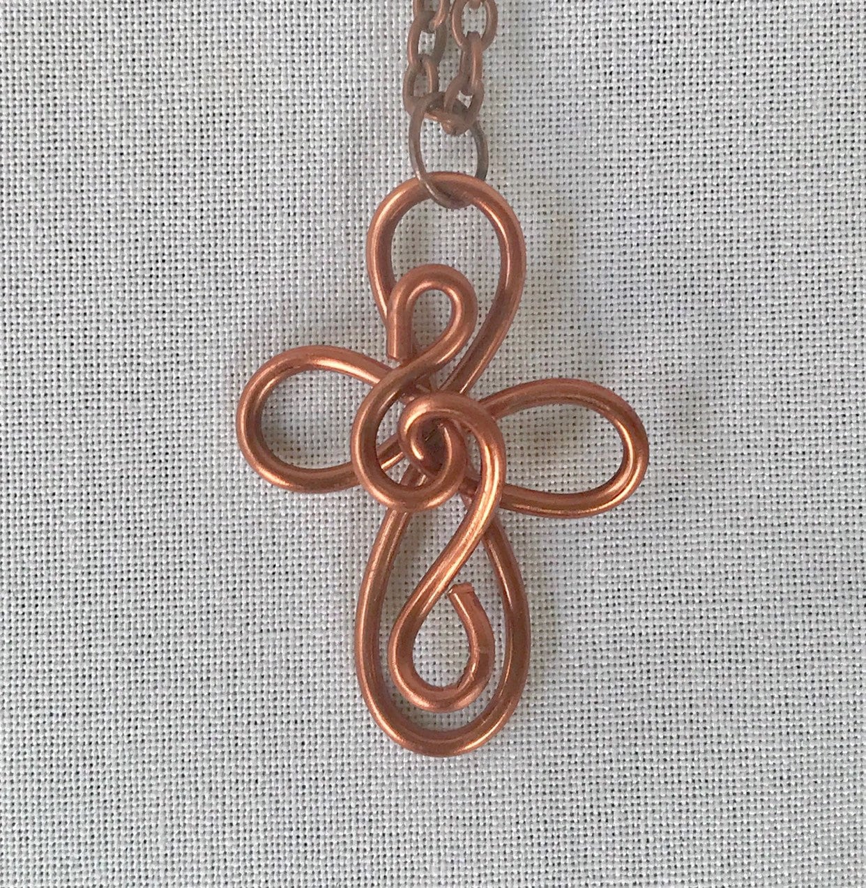 Cross Necklace/Copper Cross Necklace/Small Cross/ Copper | Etsy