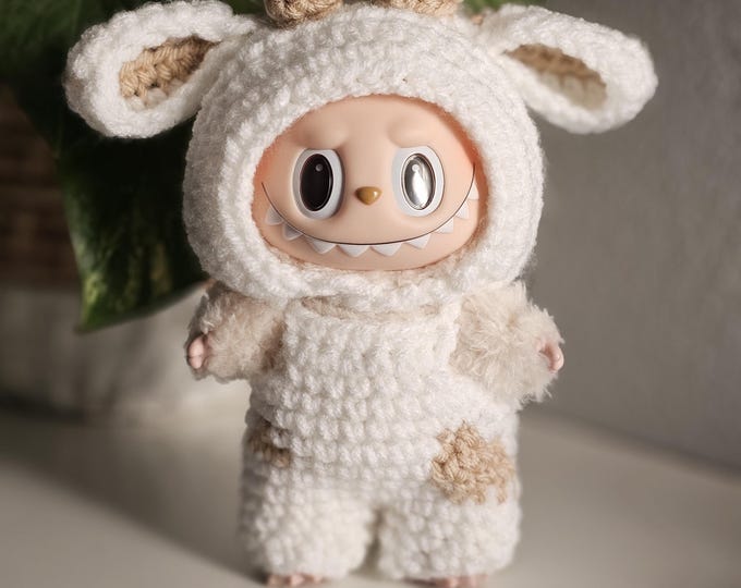 Labubu Crochet Clothes Cow - Etsy