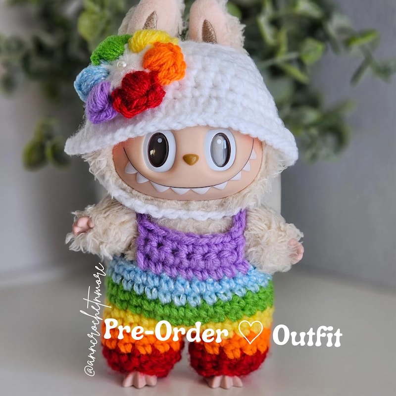 Labubu Rainbow Outfit - Etsy