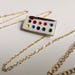 Art Pallet Necklace, Paint Necklace, Artist Necklace - Etsy