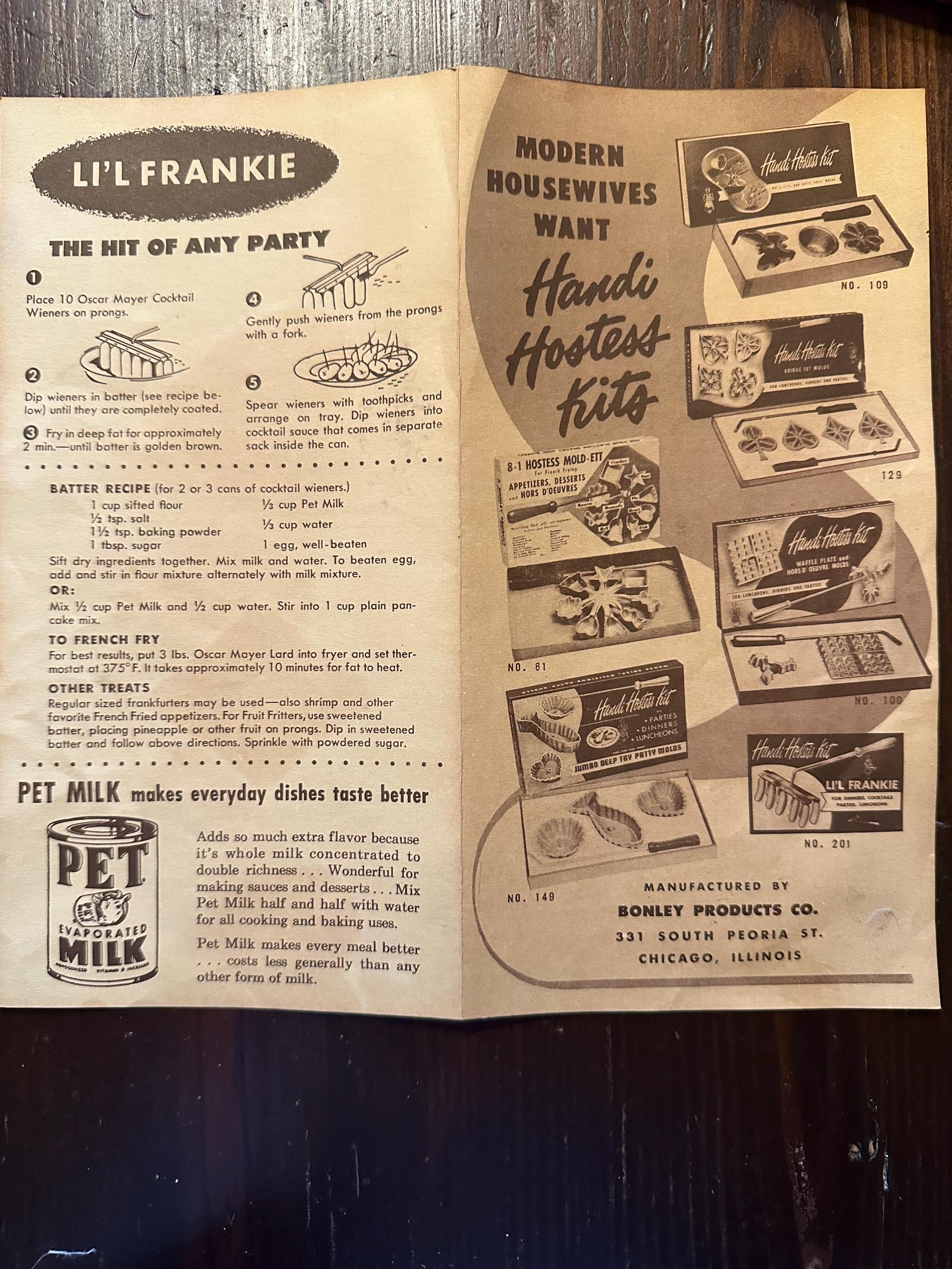 Vintage Handi Hostess Kit Bridge Set Molds - Etsy