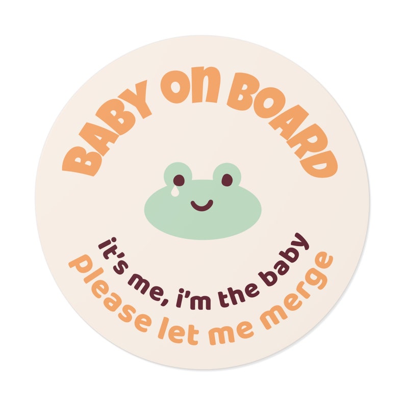 Please Let Me Merge Car Bumper Sticker Gen Z Baby on Board - Etsy