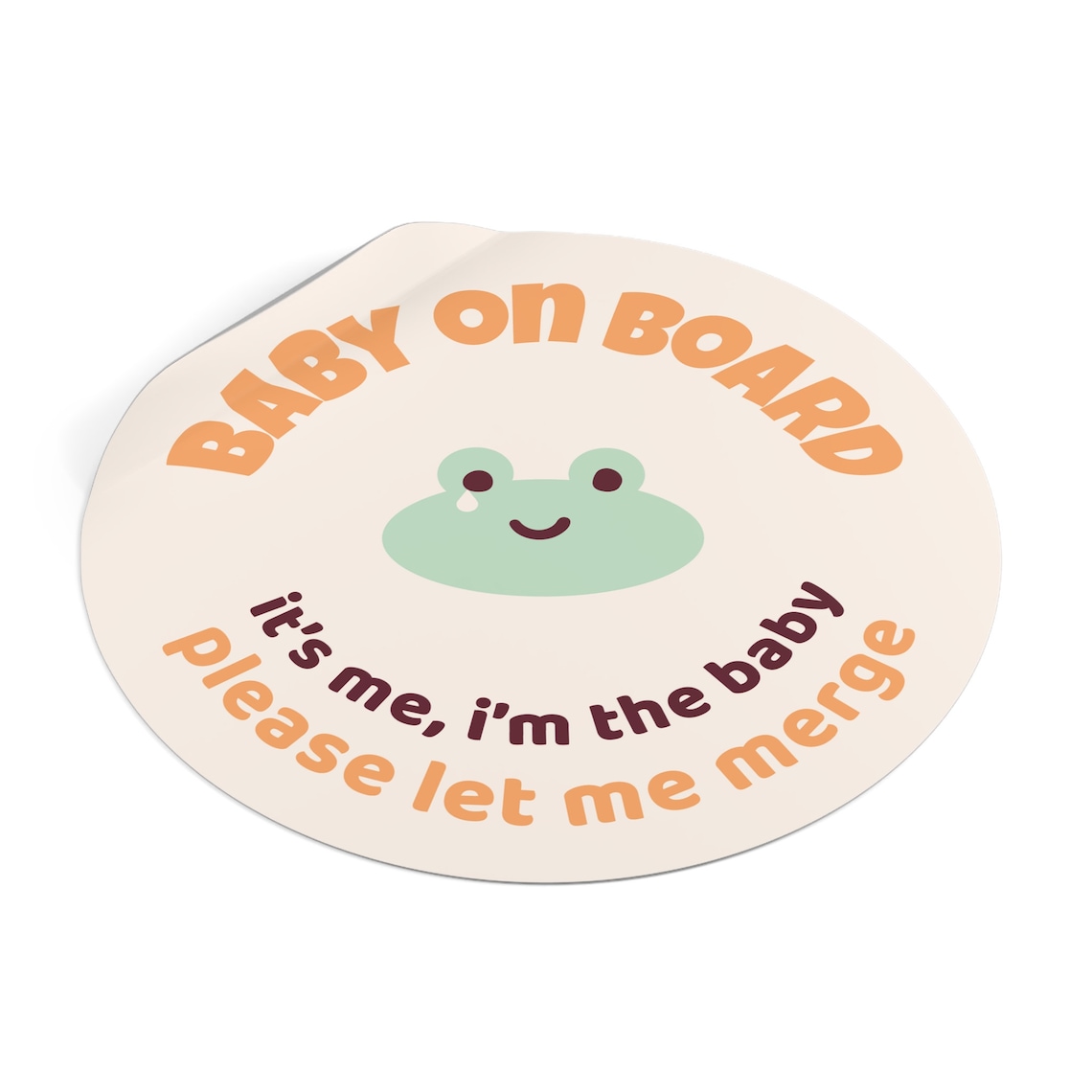 Please Let Me Merge Car Bumper Sticker Gen Z Baby on Board - Etsy