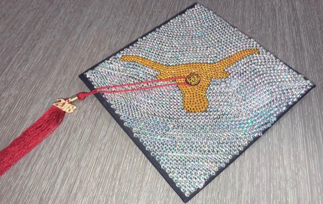 Rhinestone Graduation Cap - Etsy
