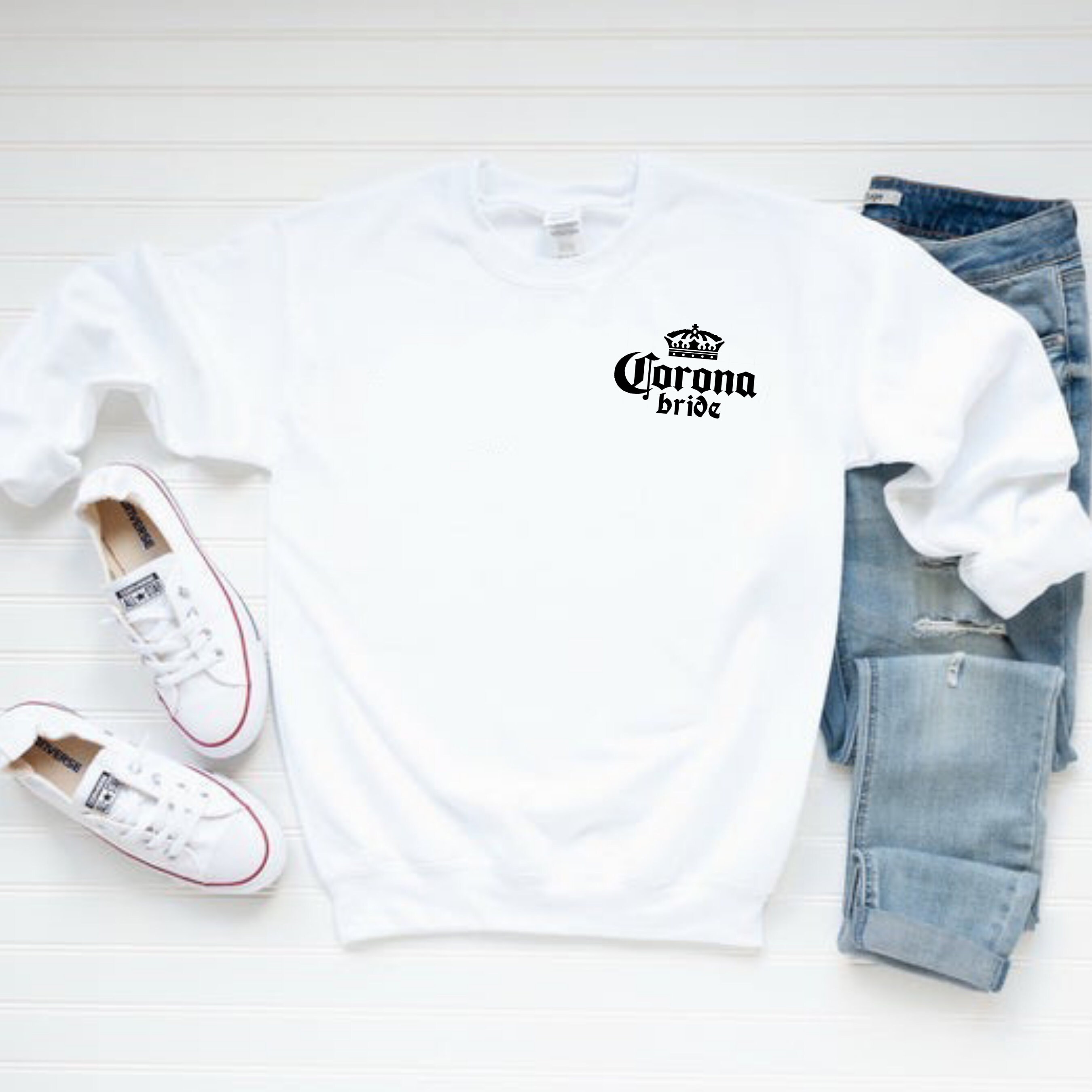 Social Distancing Love Corona Bride Sweatshirt -bride Shirt -wedding ...