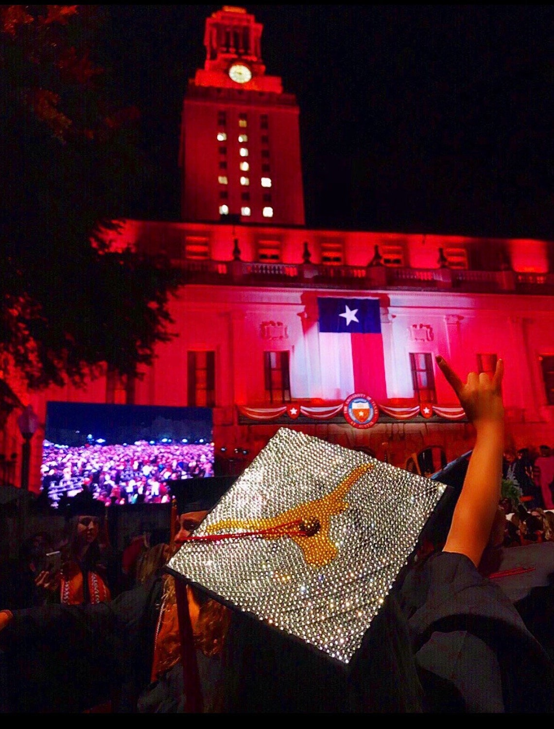 Rhinestone Graduation Cap - Etsy