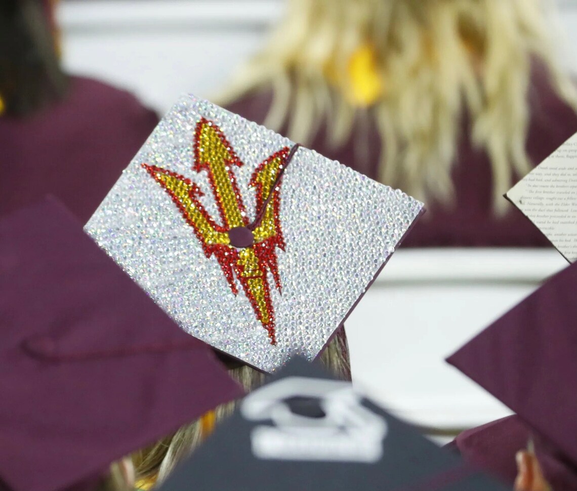 Rhinestone Graduation Cap - Etsy