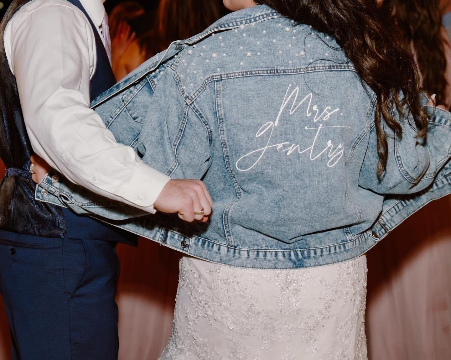 PERSONALIZED Statement Denim Bridal Jacket Customized Wedding | Etsy