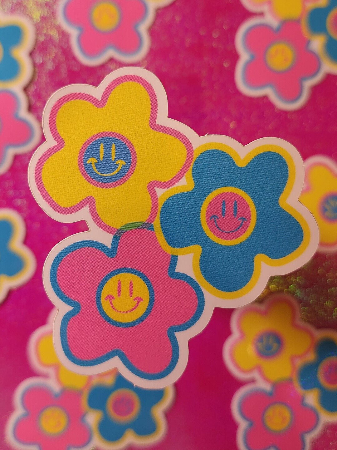 Flower Power Stickers (digital Art, Sticker, Sticker Art, Digital Art ...
