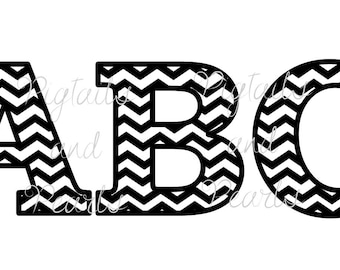 Alphabet Chevron Svg - Etsy
