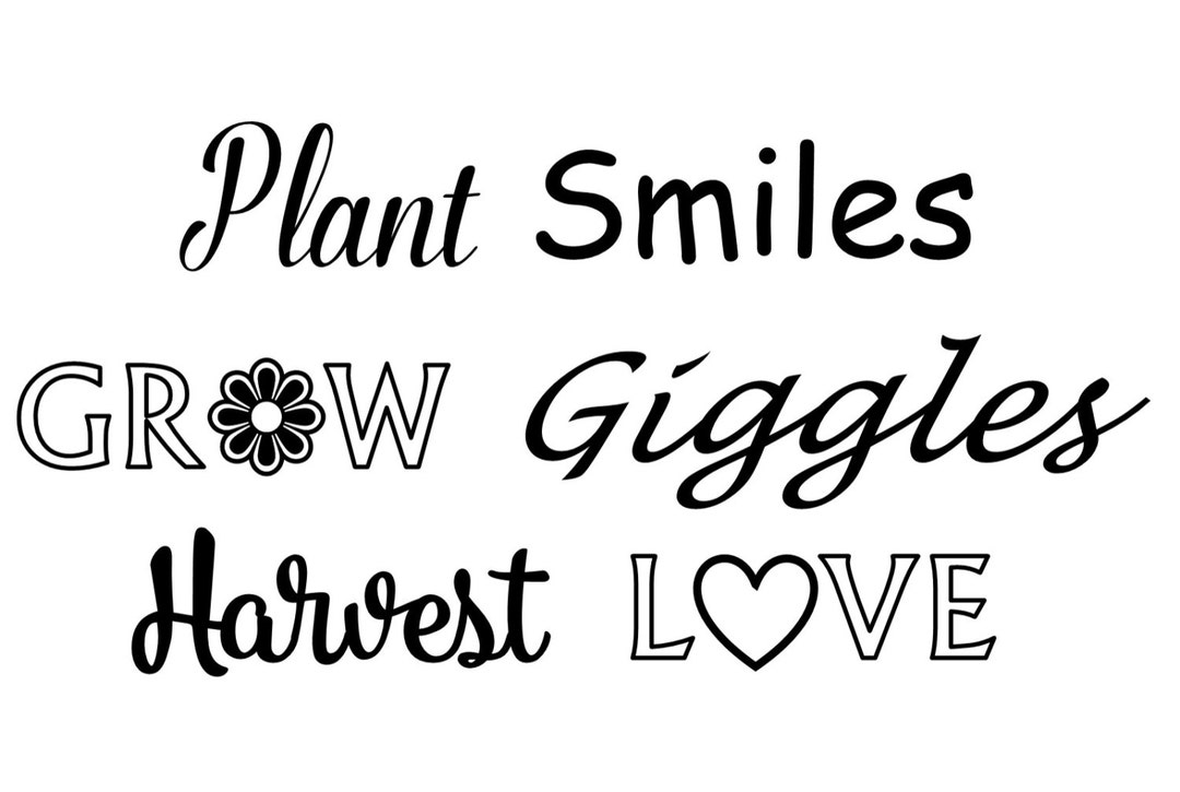 Plant Smiles Grow Giggles Harvest Love Digital Cut Files - Etsy