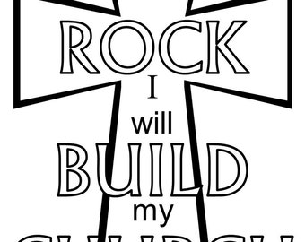 Upon This Rock Church Svg - Etsy
